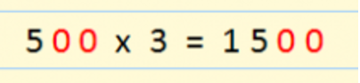 Multiplying Numbers Followed by Zeros - Elementary Math