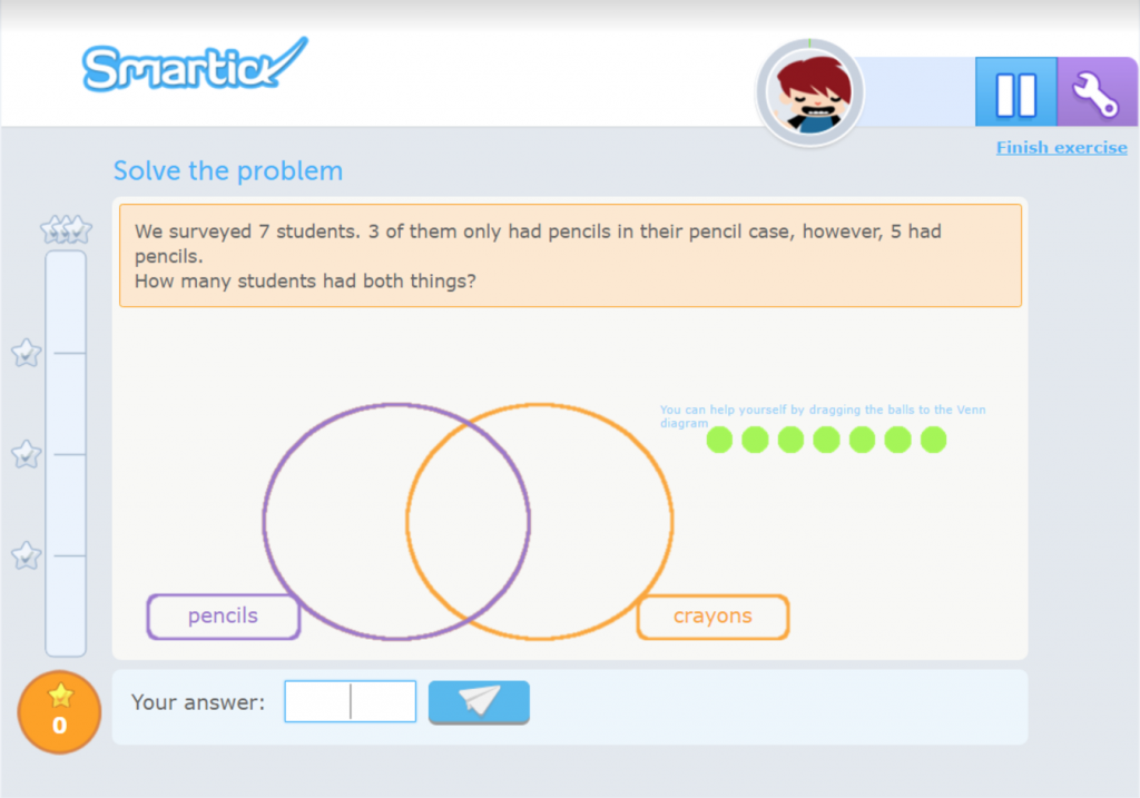 Logic Exercises at Smartick and a Math Ridle - Elementary Math