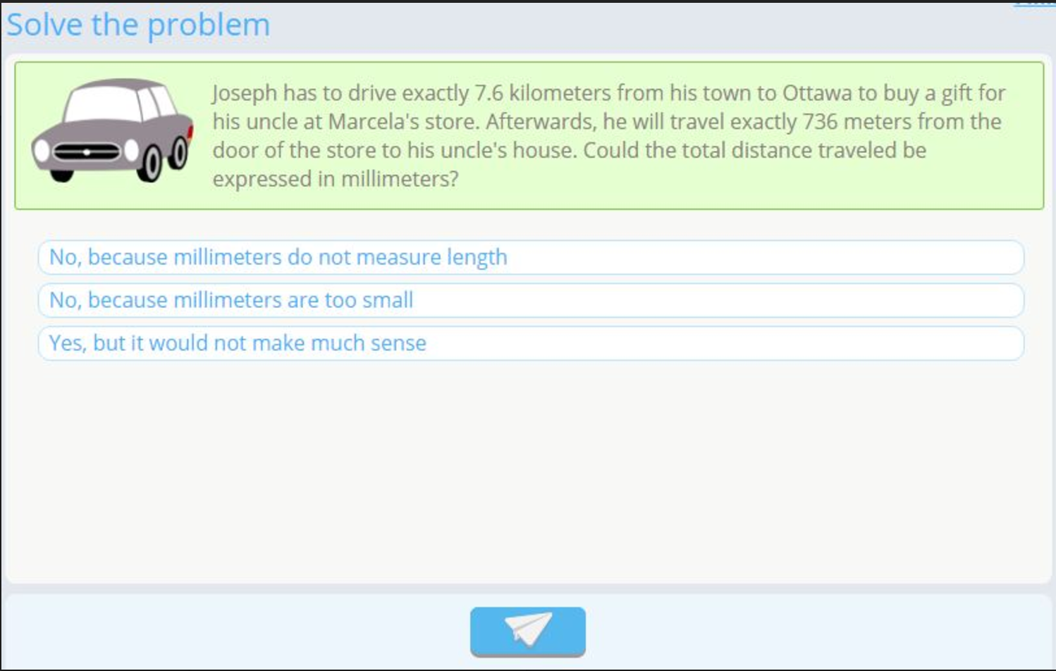 Practice Length Measurement Problems - Elementary Math