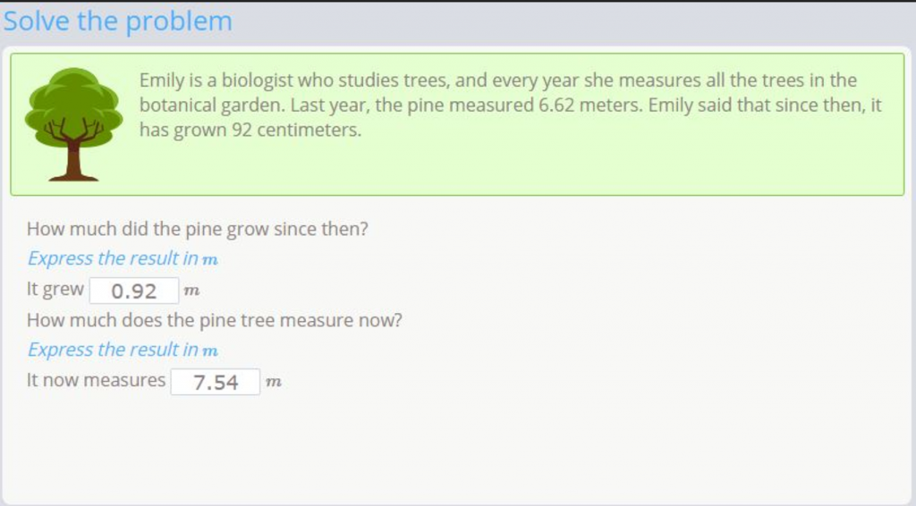Practice Length Measurement Problems - Elementary Math