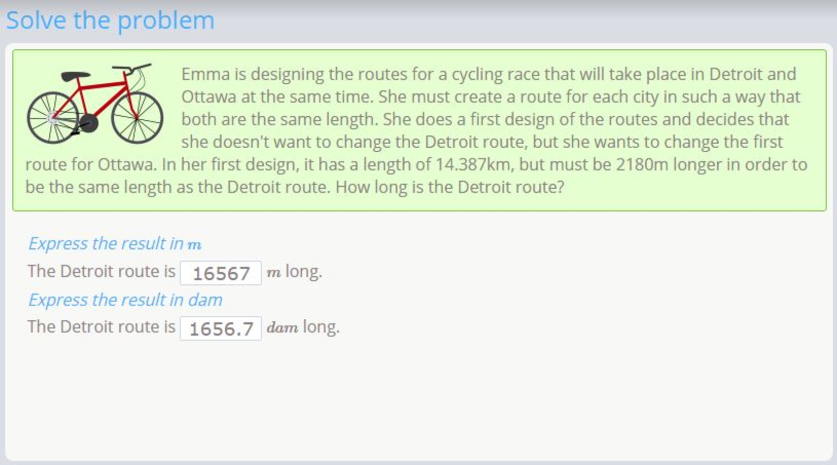 Practice Length Measurement Problems - Elementary Math