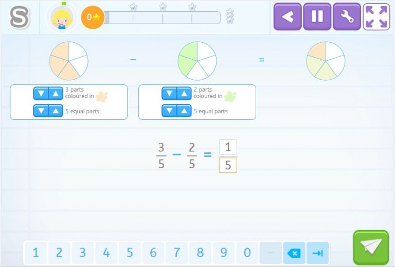 Subtracting Fractions Exercises with Common and Uncommon Denominators ...