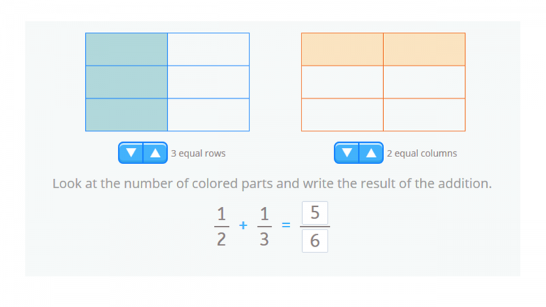 Adding Fractions with the Visual Aid of Rectangles - Smartick