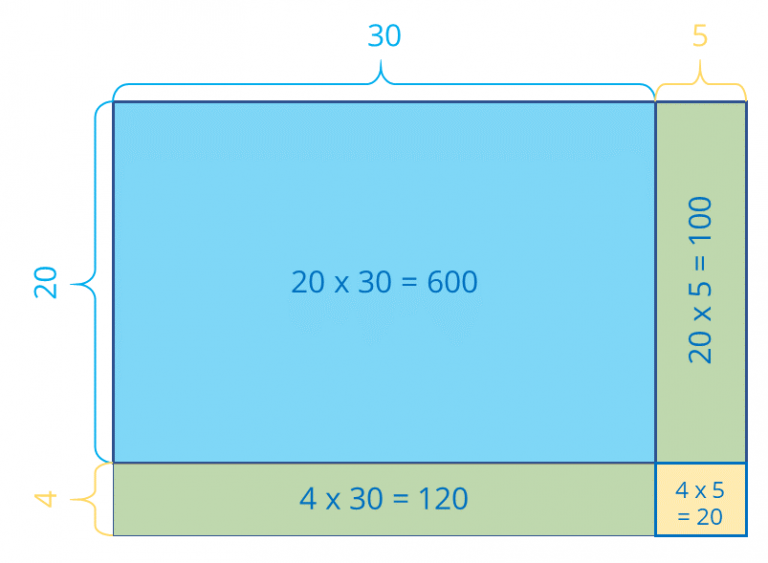 How to Perform Multiplication Problems with an Area Model