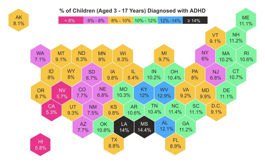 ADHD Across America: A Deep Dive into Diagnosis and Treatment Trends ...